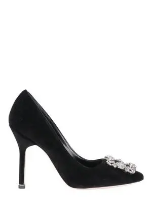 Manolo Blahnik Logo High Heels - Black
