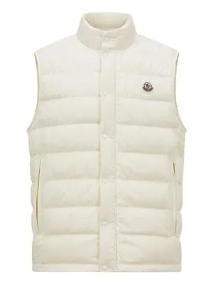 Moncler Logo Patch Padded Vest - White