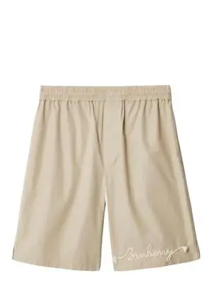 Burberry Knot Logo Shorts - Fossil
