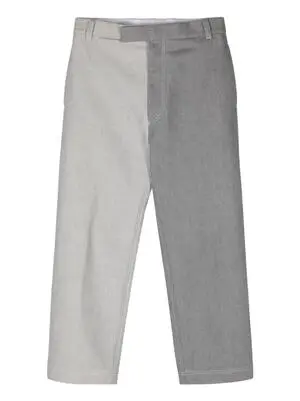 Thom Browne Two-toned Mid-rise Jeans - Medium Gray