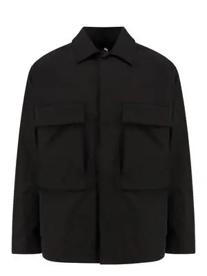 Herno Tech-crinkle Shacket - Black