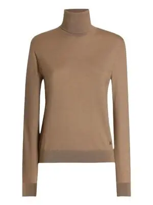 Dolce & Gabbana Long-sleeve Turtleneck Sweater - Beige