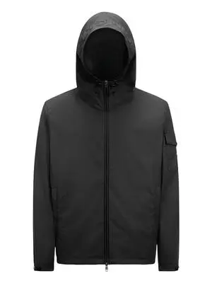 Moncler Logo Patch Hooded Jacket - Black
