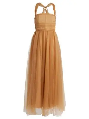 Staud Antonia Maxi Dress - Brown