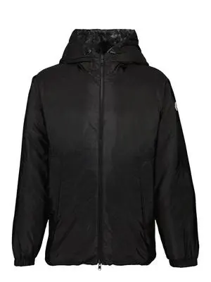 Moncler Zip-fastening Hooded Puffer Jacket With Long Sleeves - Black