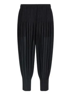 ISSEY MIYAKE Pleats Please By Issey Miyake Cropped Pleated Trousers