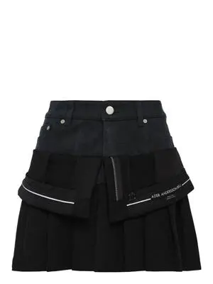 Andersson Bell Pleated Mini Skirt - Black