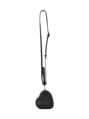 Simone Rocha Micro Heart Leather Clutch - Black