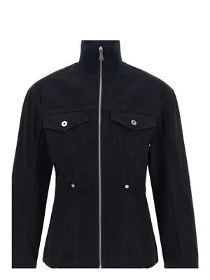 JEAN PAUL GAULTIER High Collar Casual Jacket - Black
