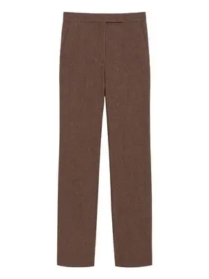 Max Mara Patterned Wide-leg Trousers - Brown