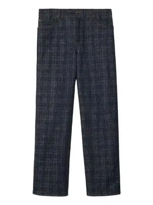BURBERRY Burberry Loose Check Denim Jeans