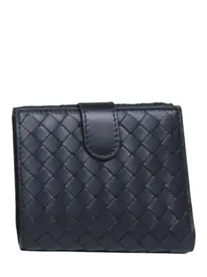 BOTTEGA VENETA Bottega Veneta Woven Leather Folding Wallet
