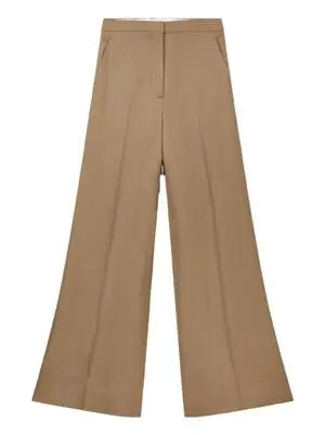 Stella McCartney High Waisted Wide Leg Trousers - Brown