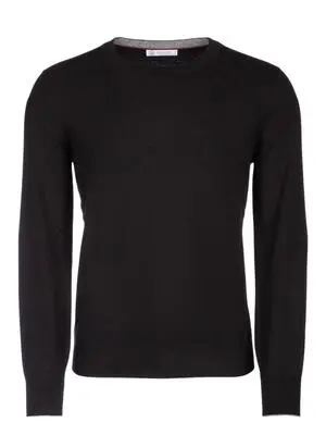Brunello Cucinelli Brunello Cucinelli Crewneck Knitted Jumper Black