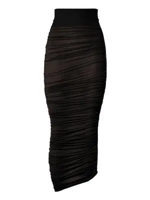 Wolford Draped Midi Skirt - Black