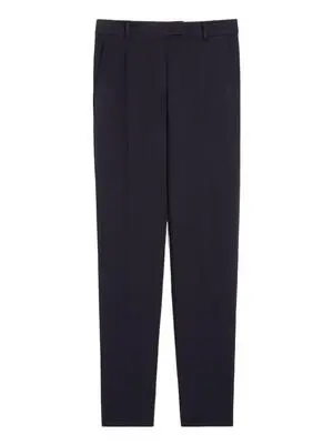 Max Mara Slim Jersey Trousers - Navy Blue