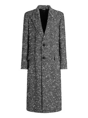 DOLCE & GABBANA Dolce & Gabbana Single-Breasted Herringbone Coat