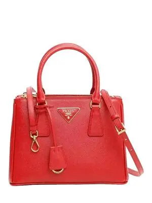 Prada Galleria Small Shoulder Bag - Red