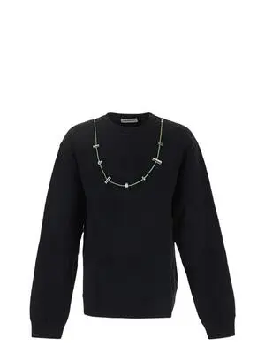 AMBUSH Stopper Detailed Long Sleeve Sweatshirt - Black