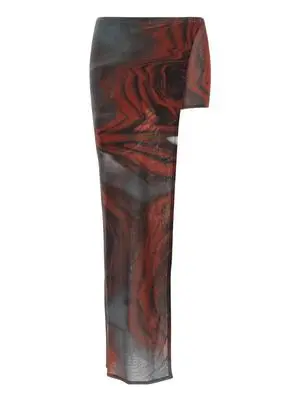 JEAN PAUL GAULTIER Printed Mini Skirt - Red