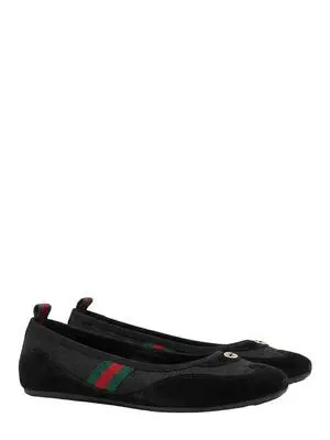 Gucci Shift Ballerinas - Black