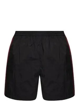 Balenciaga Logo Embroidered Tracksuit Shorts - Black