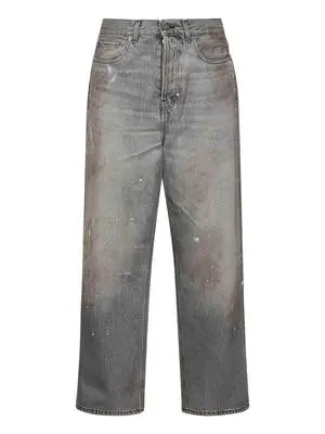 HAIKURE Haikure Distressed Wide-Leg Jeans Gray