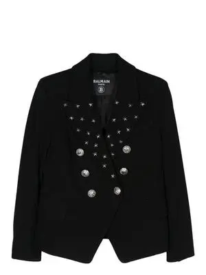 BALMAIN Balmain Star Embellished Double Breasted Blazer