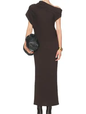 Staud Off-the-shoulder Maxi Dress - Black