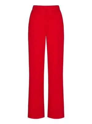 Valentino Garavani High Waist Cropped Trousers - Red