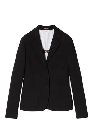GUCCI Gucci Single-Breasted Cotton Jersey Jacket With Double G Lining