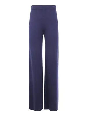 TWINSET Twinset Ribbed Knit Wide-Leg Pants