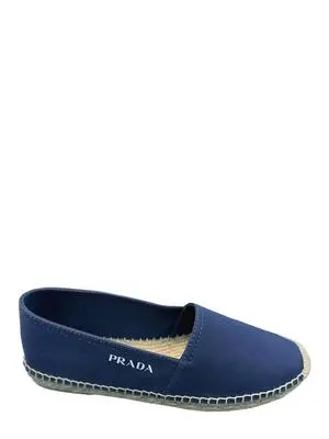 Prada Round Toe Slip-on Espadrilles - Baltic Sea Blue