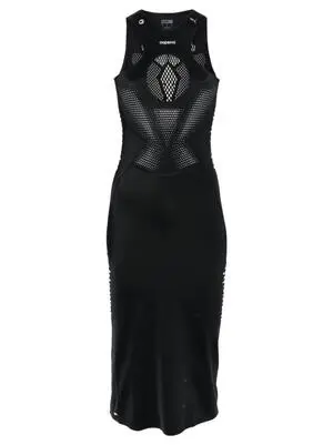 Coperni X Puma Cut-out Detail Midi Dress - Black