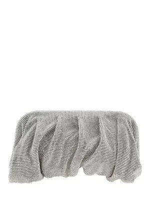 Benedetta Bruzziches Venus La Grande Embellished Clutch - Gray