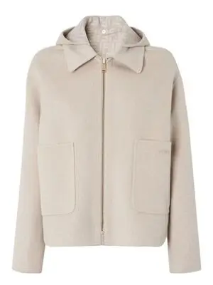 FENDI Fendi Reversible Cropped Hooded Jacket