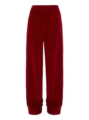 J.W.ANDERSON J.W.Anderson Velvet Tuxedo Trousers Red