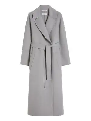 Max Mara Max Mara Long Wool Belted Coat Avio