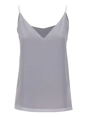 Eleventy V-neck Camisole Top - Gray