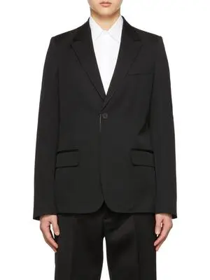Valentino Garavani Logo Blazer - Black