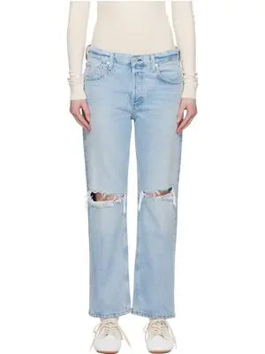 Citizens Of Humanity Neve Low Slung Relaxed Jeans - Blue