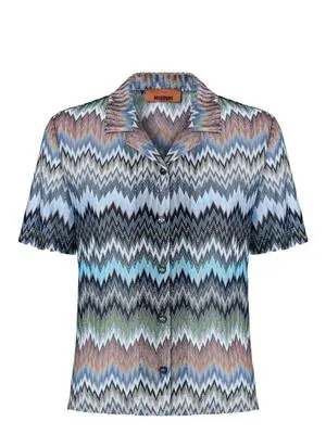 MISSONI Missoni Snake-Patterned Short-Sleeve Shirt