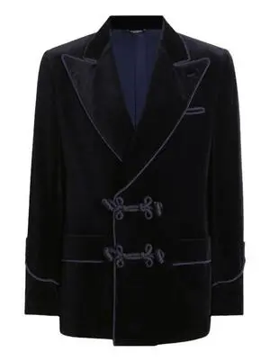 DOLCE & GABBANA Dolce & Gabbana Double-Breasted Sicilia Jacket With Trim Detail