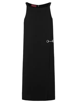 GUCCI Gucci Heavy Sable Dress With Horsebit Detail