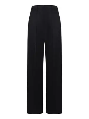 FORTE_FORTE Wide Leg Casual Pants - Black