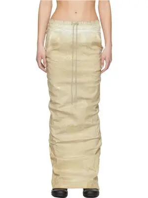 Rick Owens Pillar Maxi Skirt - Parchment