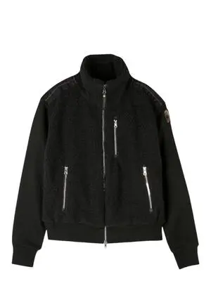 PARAJUMPERS Patch Standing Collar Casual Coat - Black