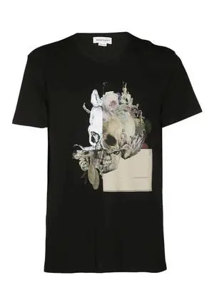 Alexander McQueen Logo Short-sleeved T-shirt - Black