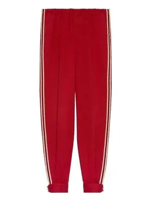 Gucci Military Drill Buckled Pants - Red