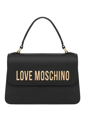 Moschino Embossed Logo Tote Bag - Black